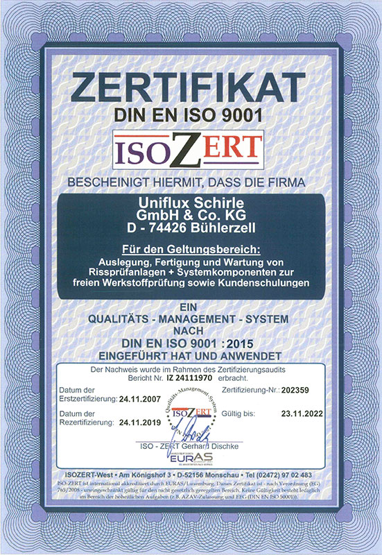 We offer you - Uniflux - Spezialist für Magnetpulverrissprüfung und ...